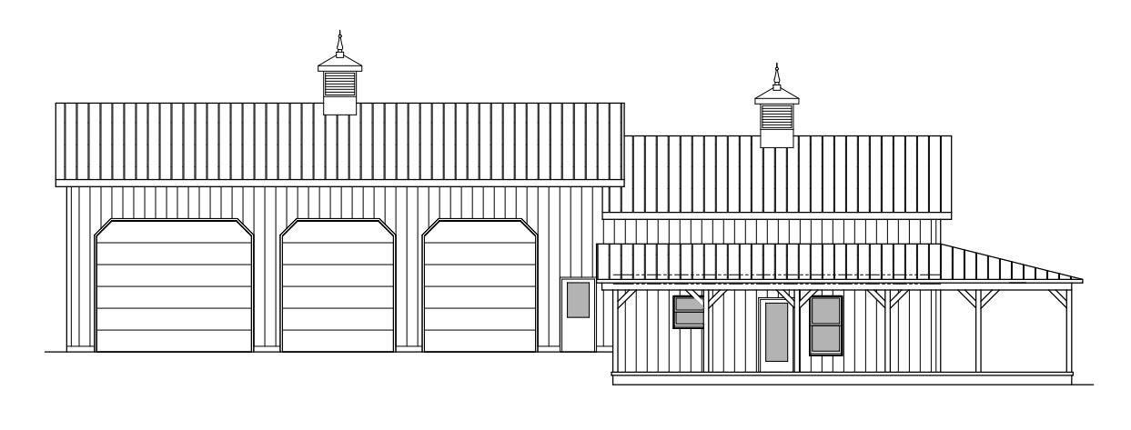 Barndominium, 1,695 Square Foot 2 Bedroom, 1 Bath With a 3,200 Square ...