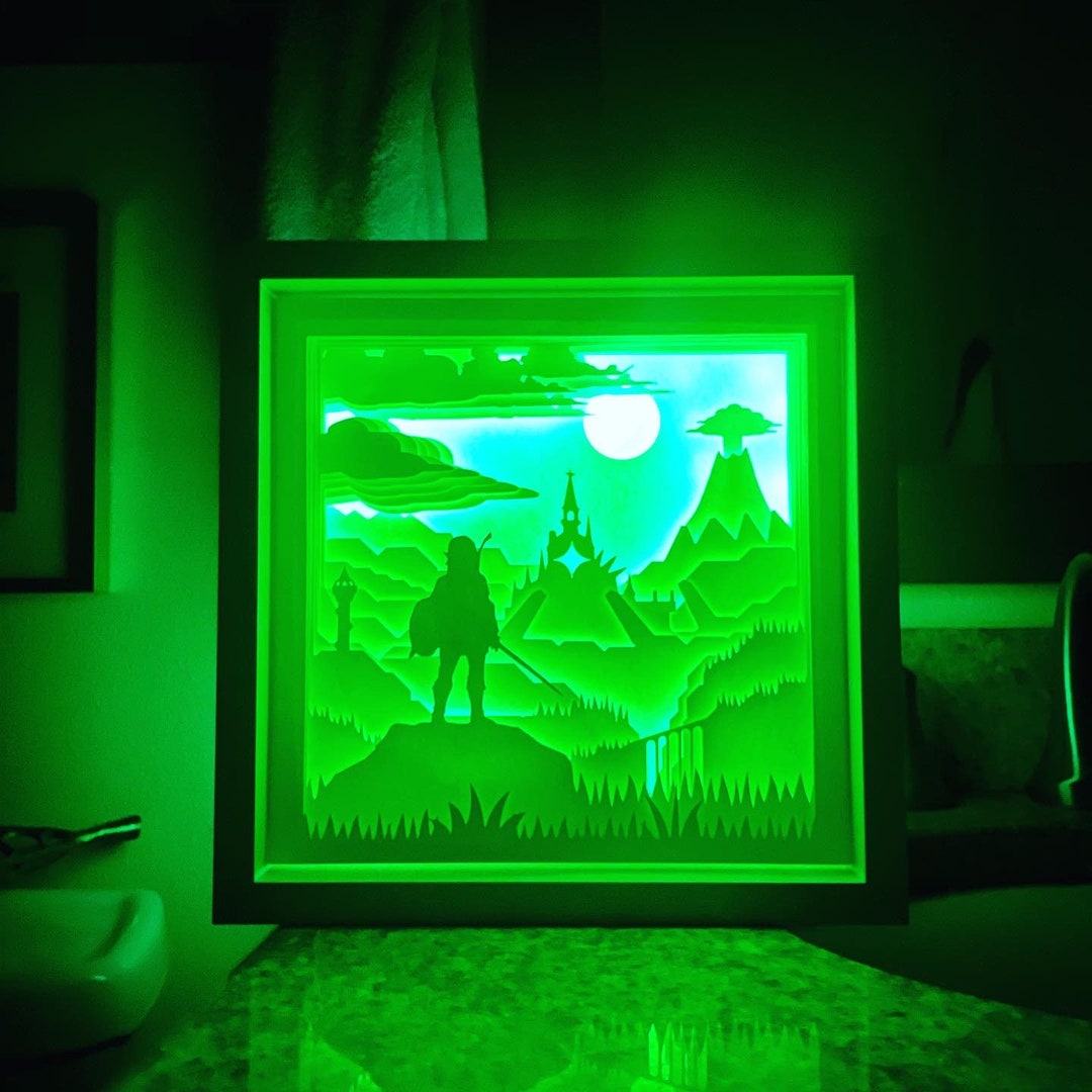 Legendary Hero Papercut Lightbox - Etsy