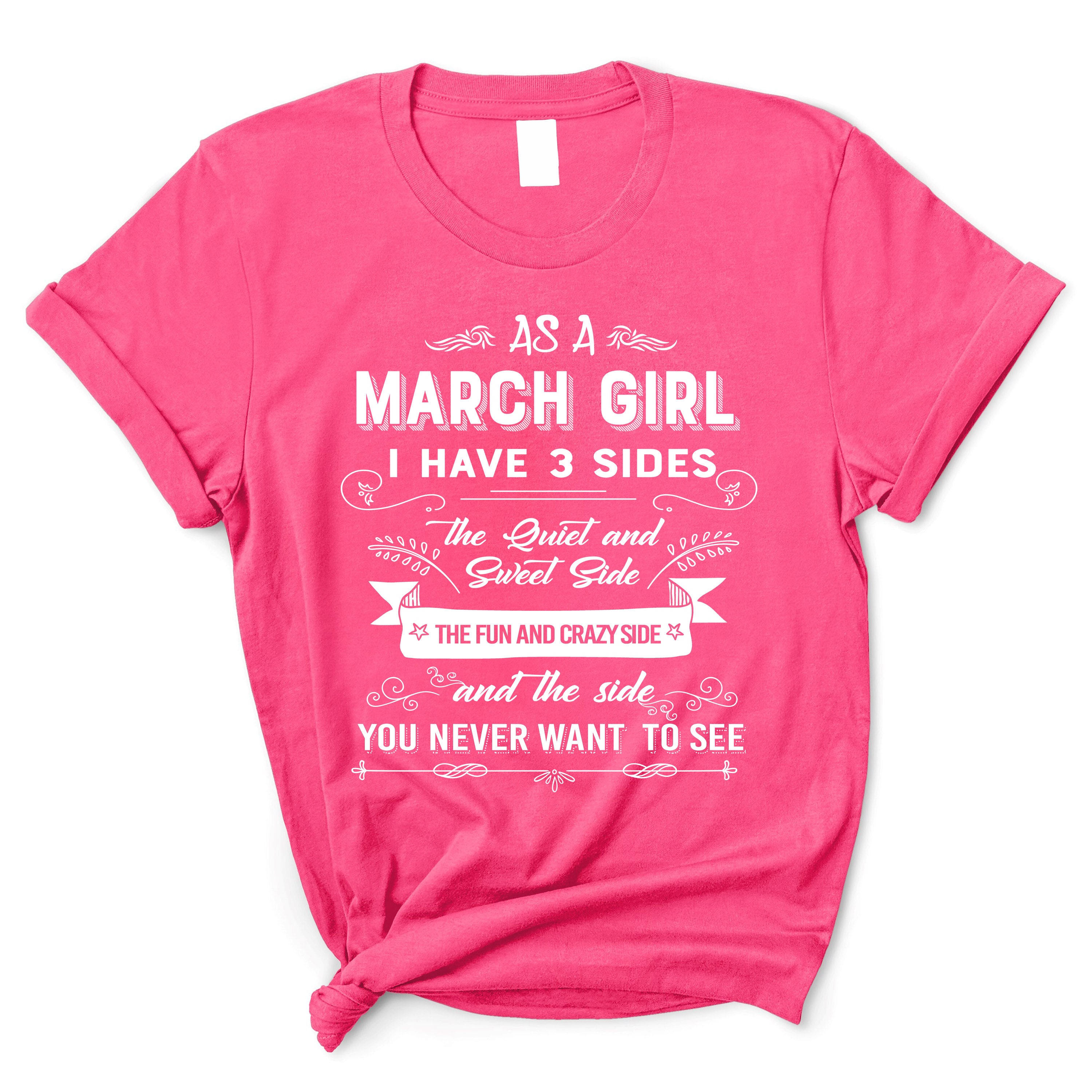 As a March Girl Tshirt, March month Shirt sold by Azura Miller | SKU ...