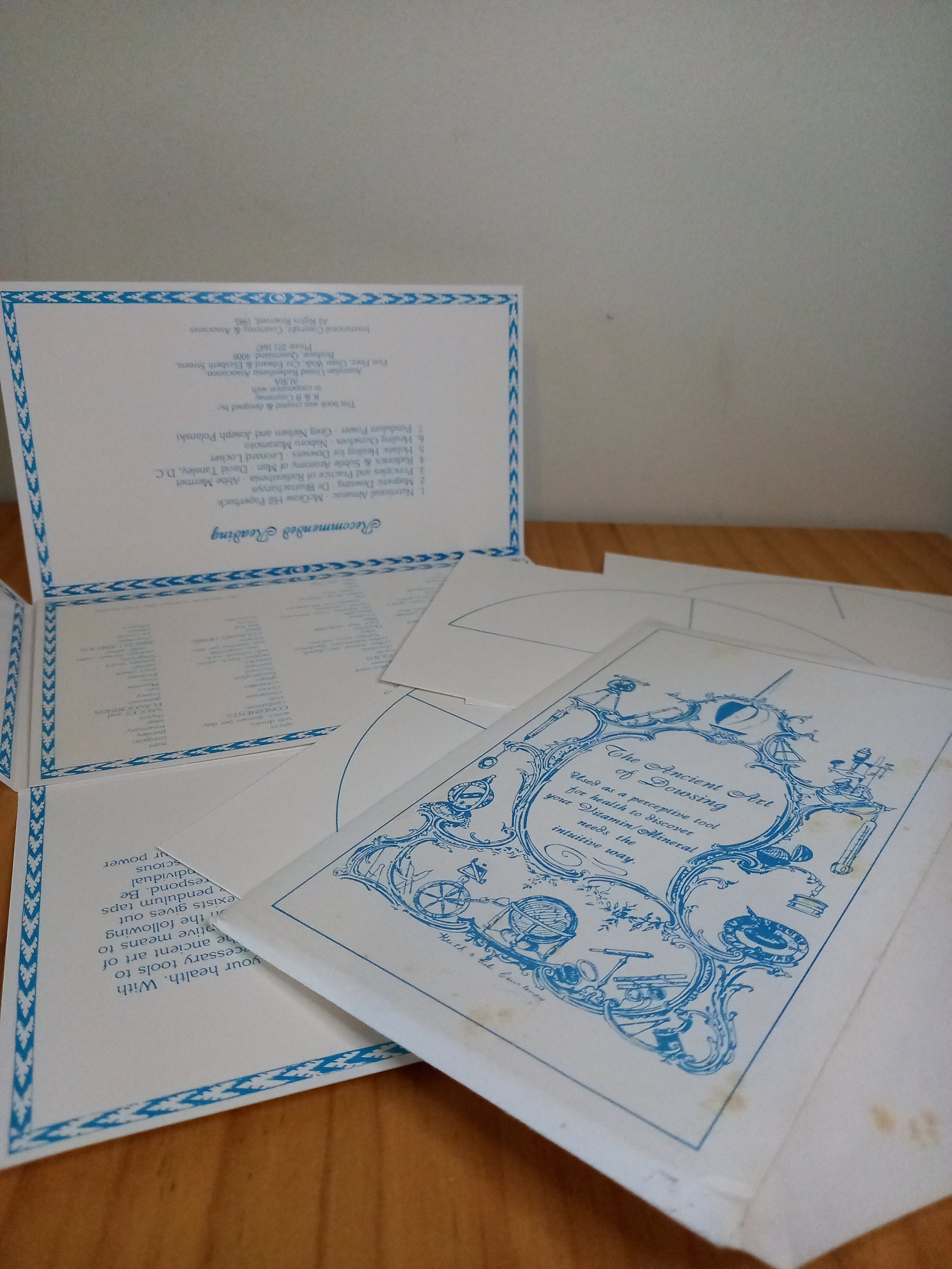 Art of Dowsing Kit Occult Guide Book Rare 1985 Set - Etsy