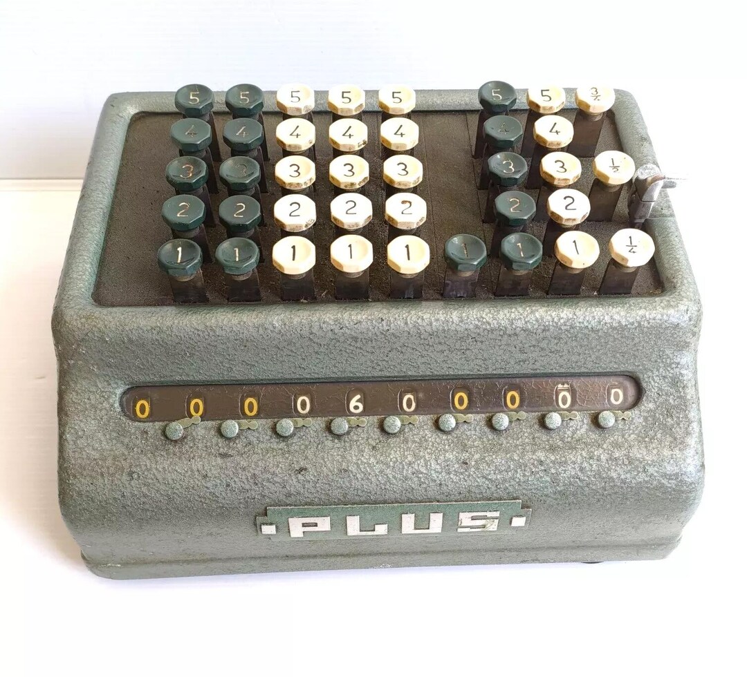 1950s Bell Punch PLUS Calculator Vintage Mechanical Adding Machine ...