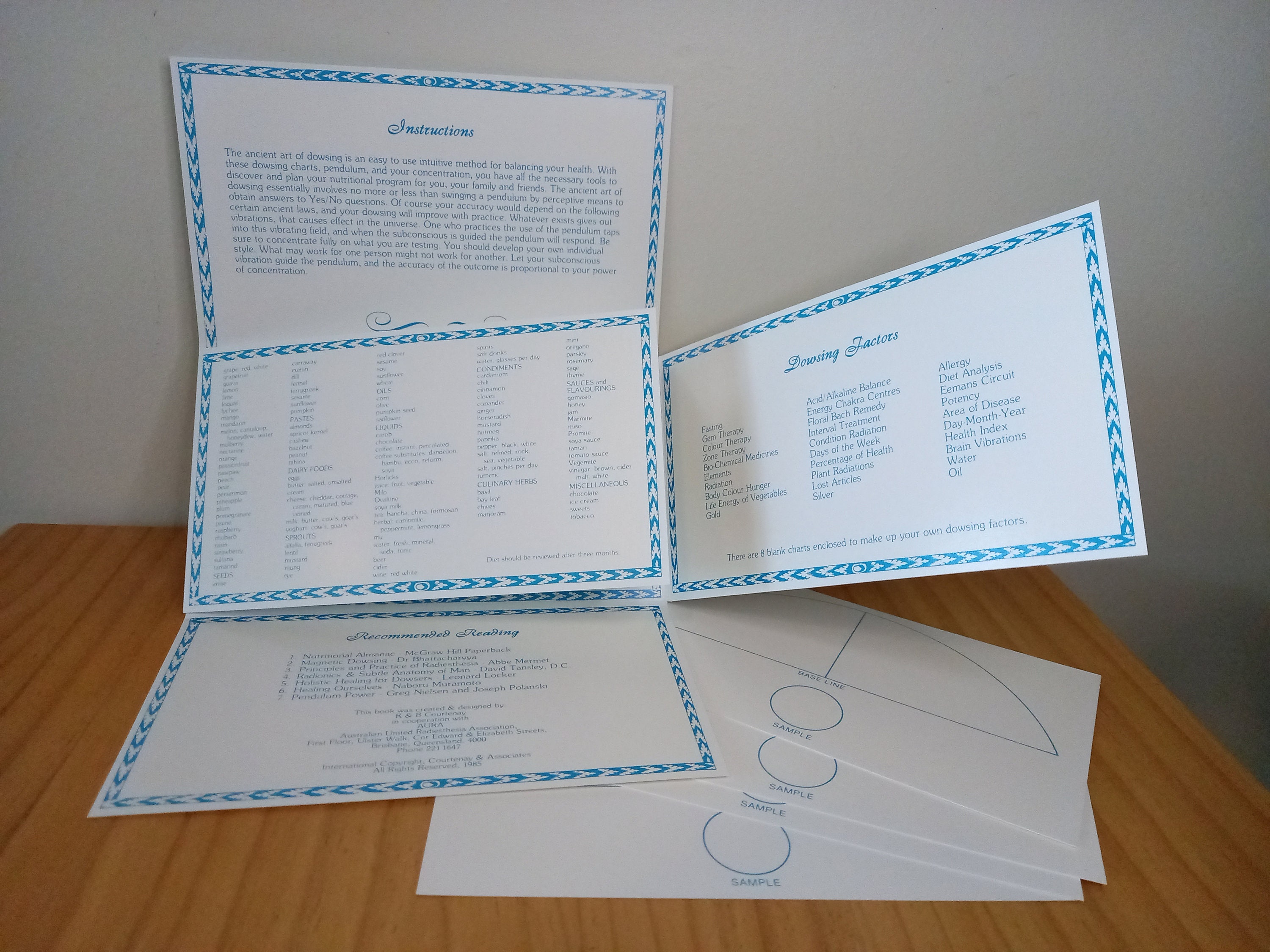 Art of Dowsing Kit Occult Guide Book Rare 1985 Set - Etsy