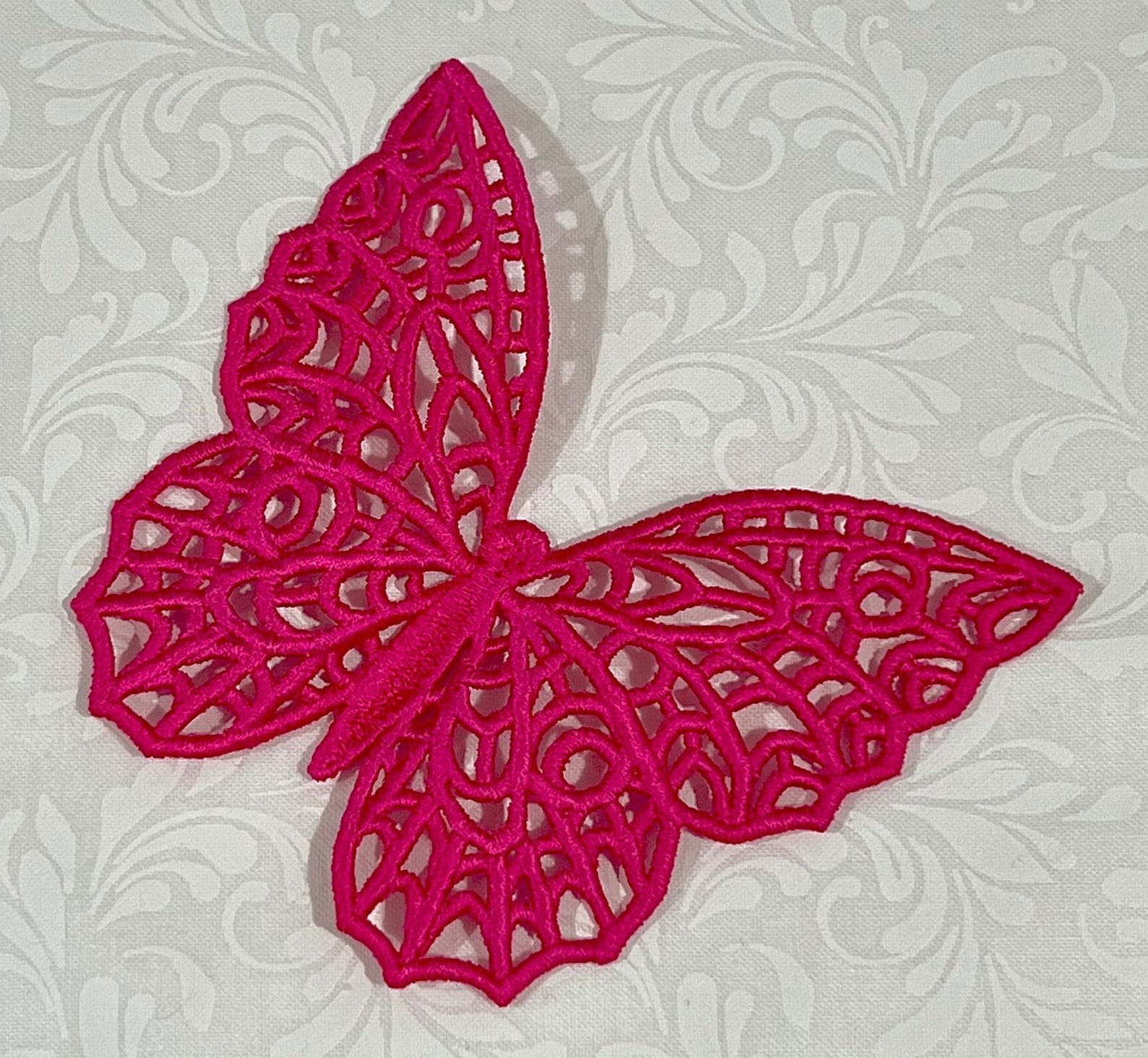Embroidered Pink Butterfly - Etsy