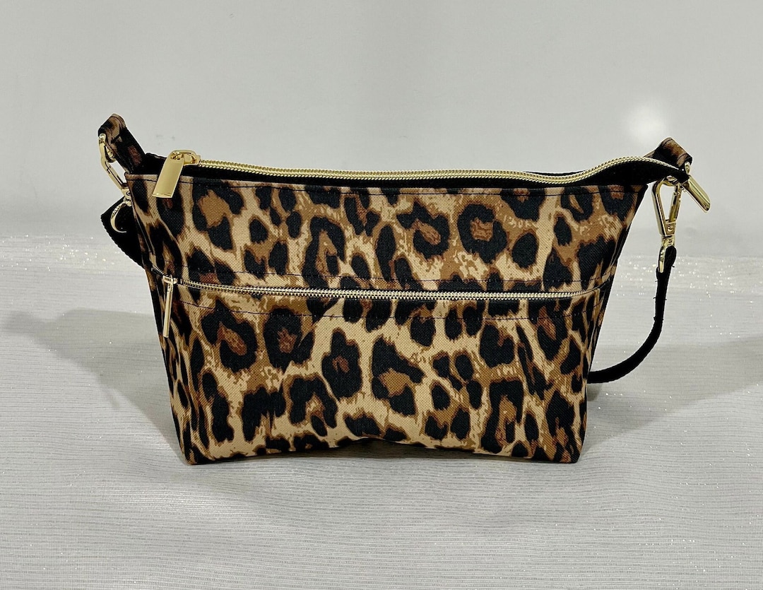 Leopard Crossbody Shoulder Bag Leopard Canvas Bag Womens Leopard Bag ...