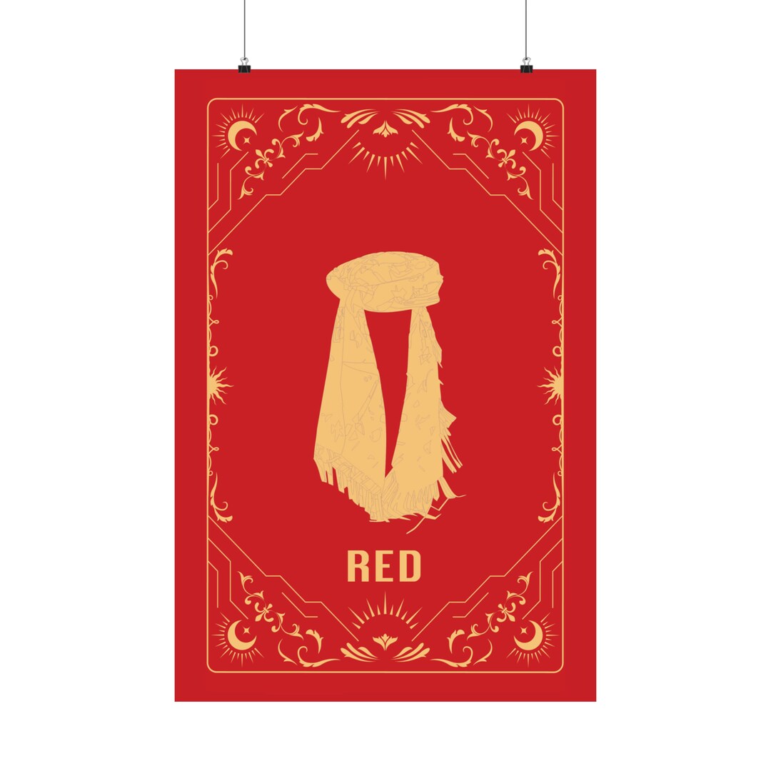RED Tarot Card Poster - Etsy