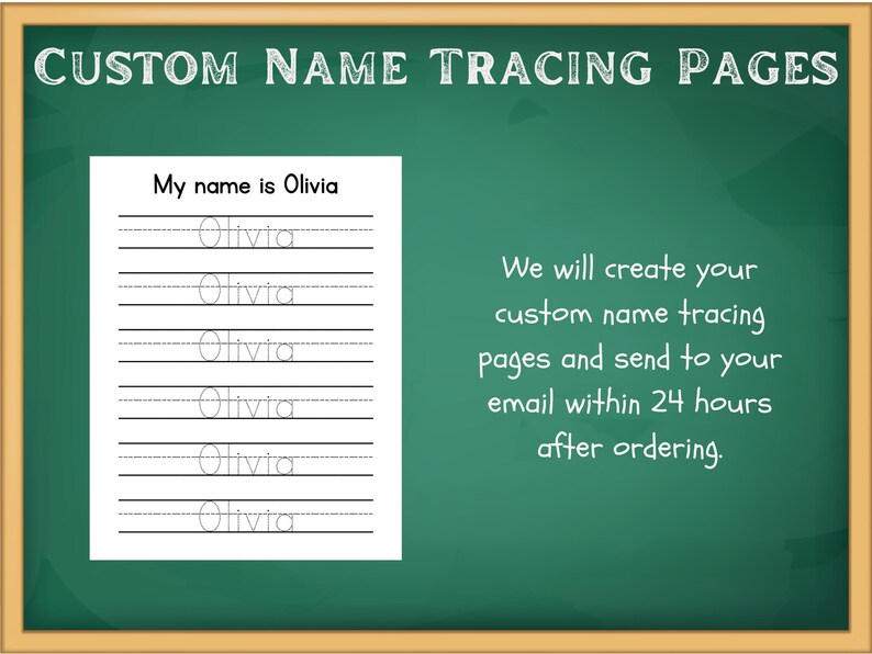 Personalized Name Tracing Worksheet - Custom Cursive Handwriting ...