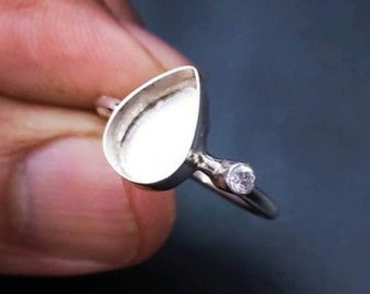 Pear Ring Setting | Etsy