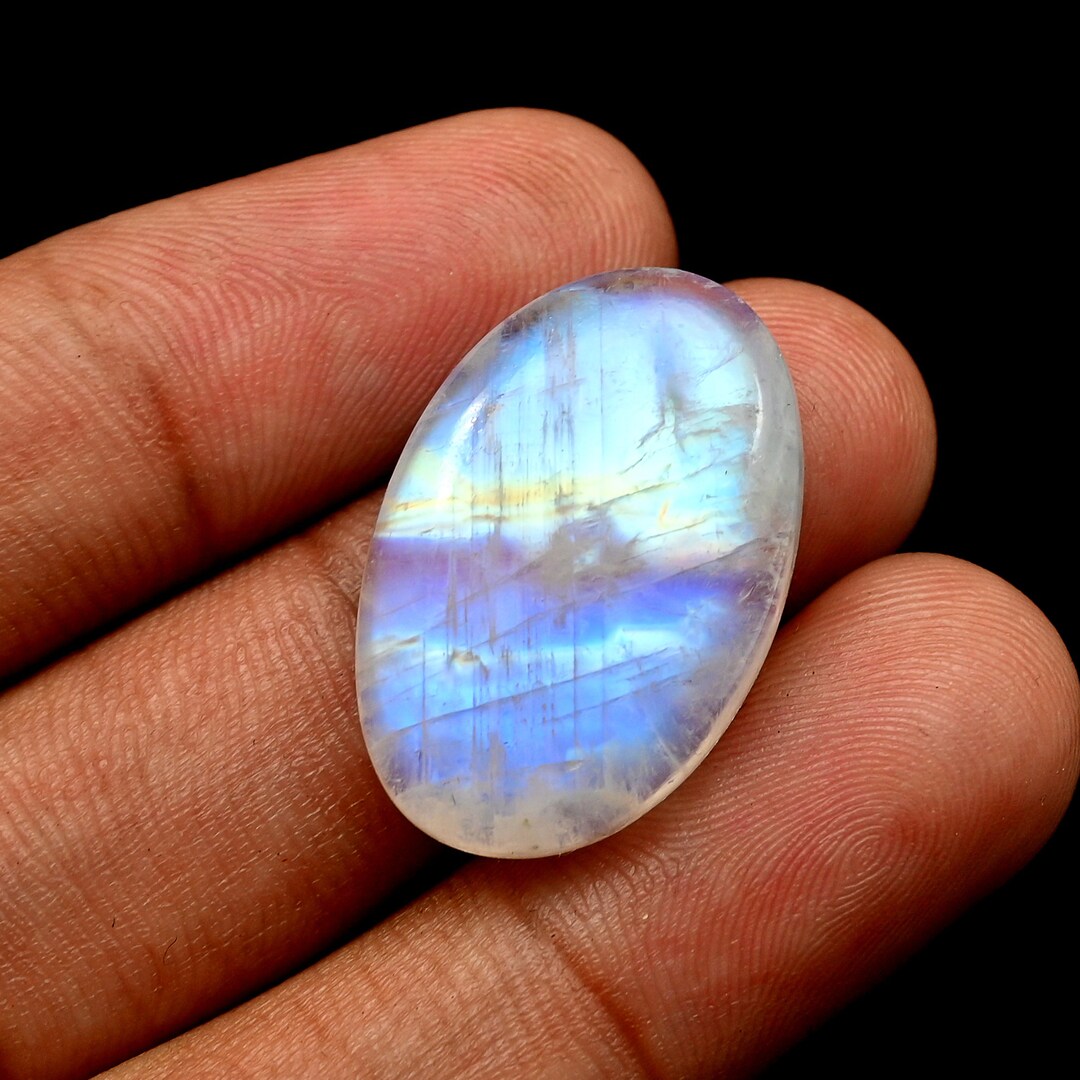 Earth Mine Fine Natural Rainbow Moonstone Flashy Rainbow - Etsy