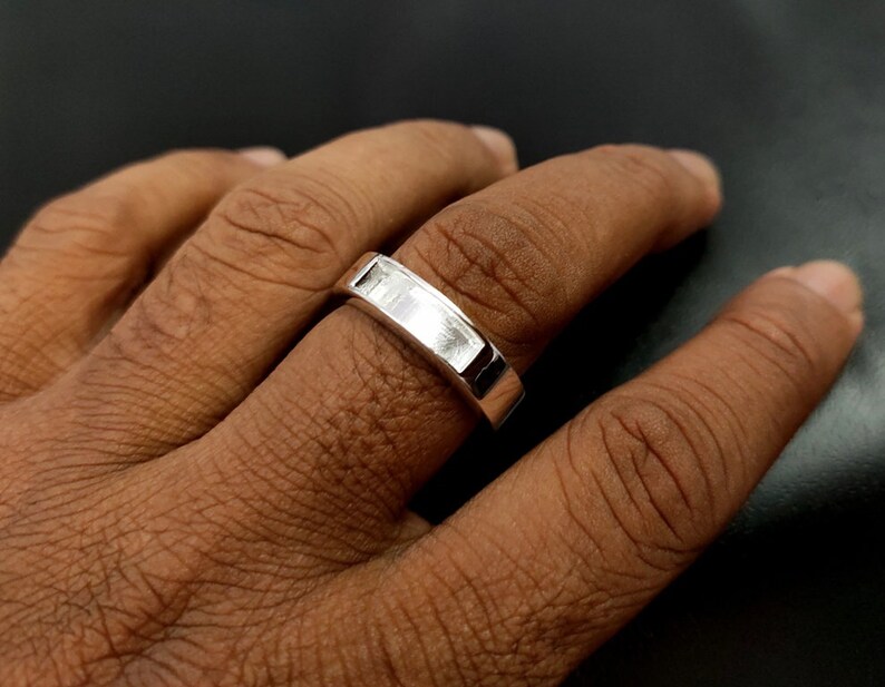 925 Sterling Silver Mens Ring for Resin Work Keepsake - Etsy