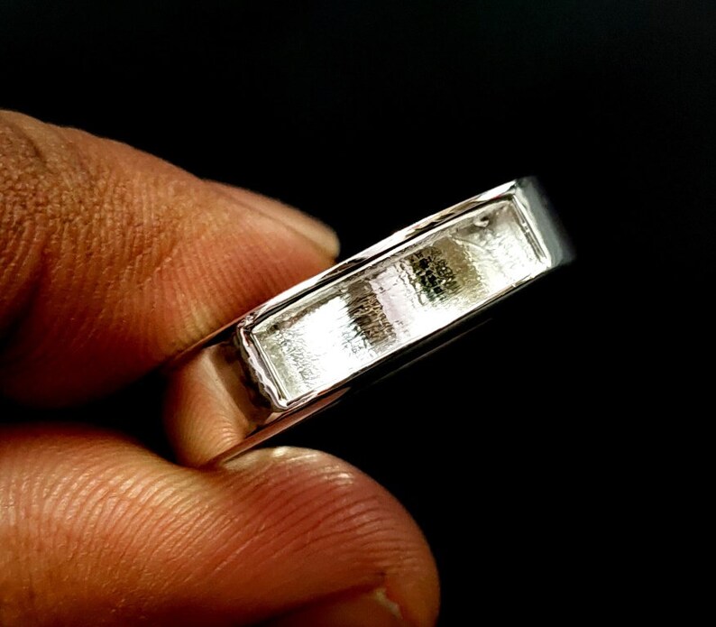 925 Sterling Silver Mens Ring for Resin Work Keepsake - Etsy