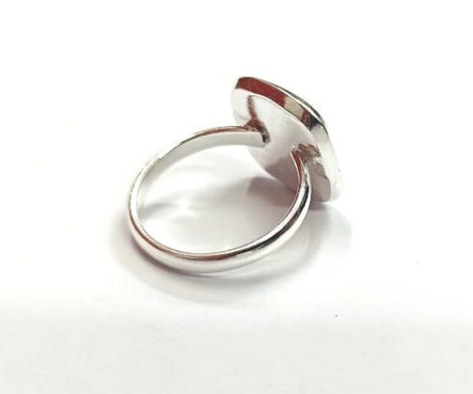 925 Sterling Silver Ring Bezel for Square Cushion Shape - Etsy