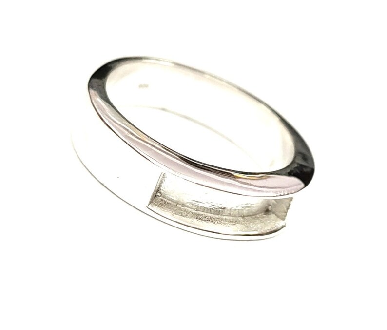 925 Sterling Silver Mens Ring for Resin Work Keepsake - Etsy