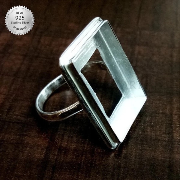 Rectangle Ring - Etsy