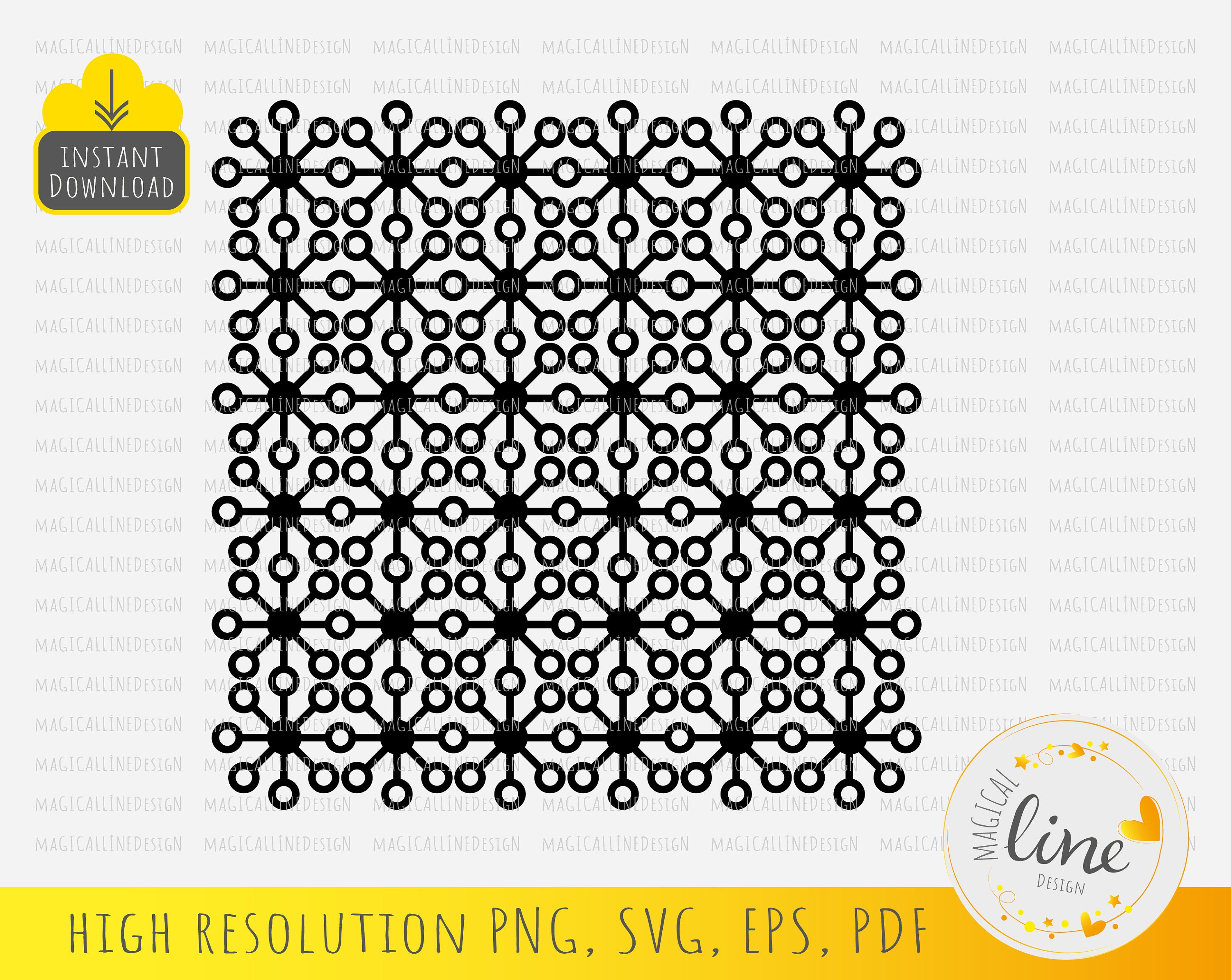Retro Circle Pattern Svg, Dotted Circle Pattern, Circular Dots Pattern ...