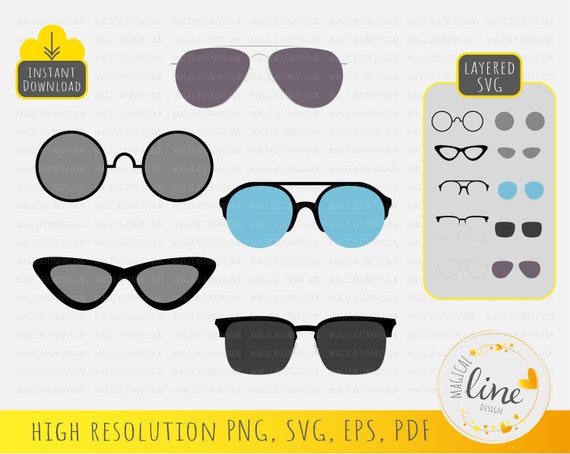 Sunglasses Svg Cool Sunglasses Png Retro Vintage Glasses - Etsy