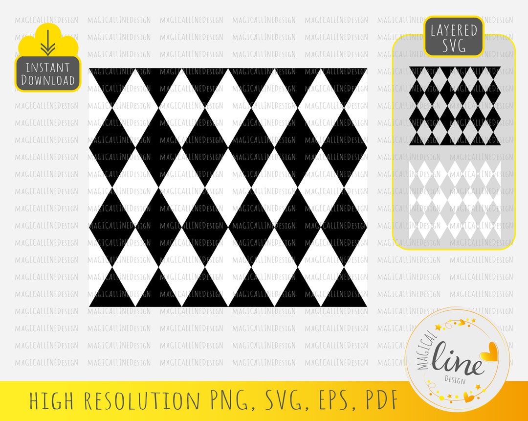 Argyle Pattern Svg, Diamond Pattern Vector, Geometric Background ...