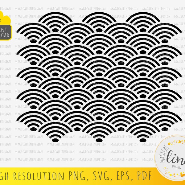 Scallop Wall Stencil - Etsy