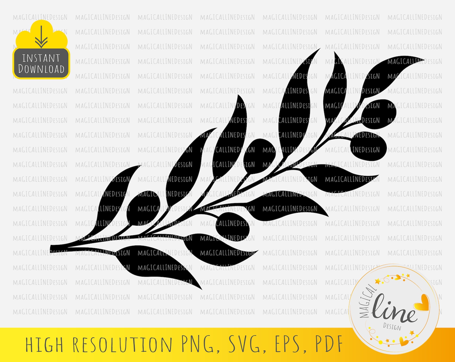Olive Svg, Olive Branch Svg, Olive Leaf Svg, Olive Branch Stencil ...
