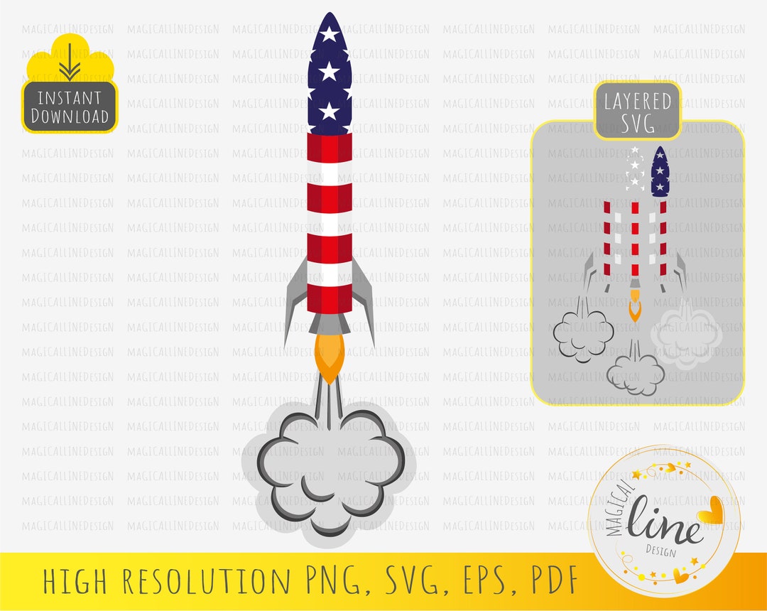 Missile Svg, Missile Launching Eps, Rocket With Smoke Clouds Svg, Space ...
