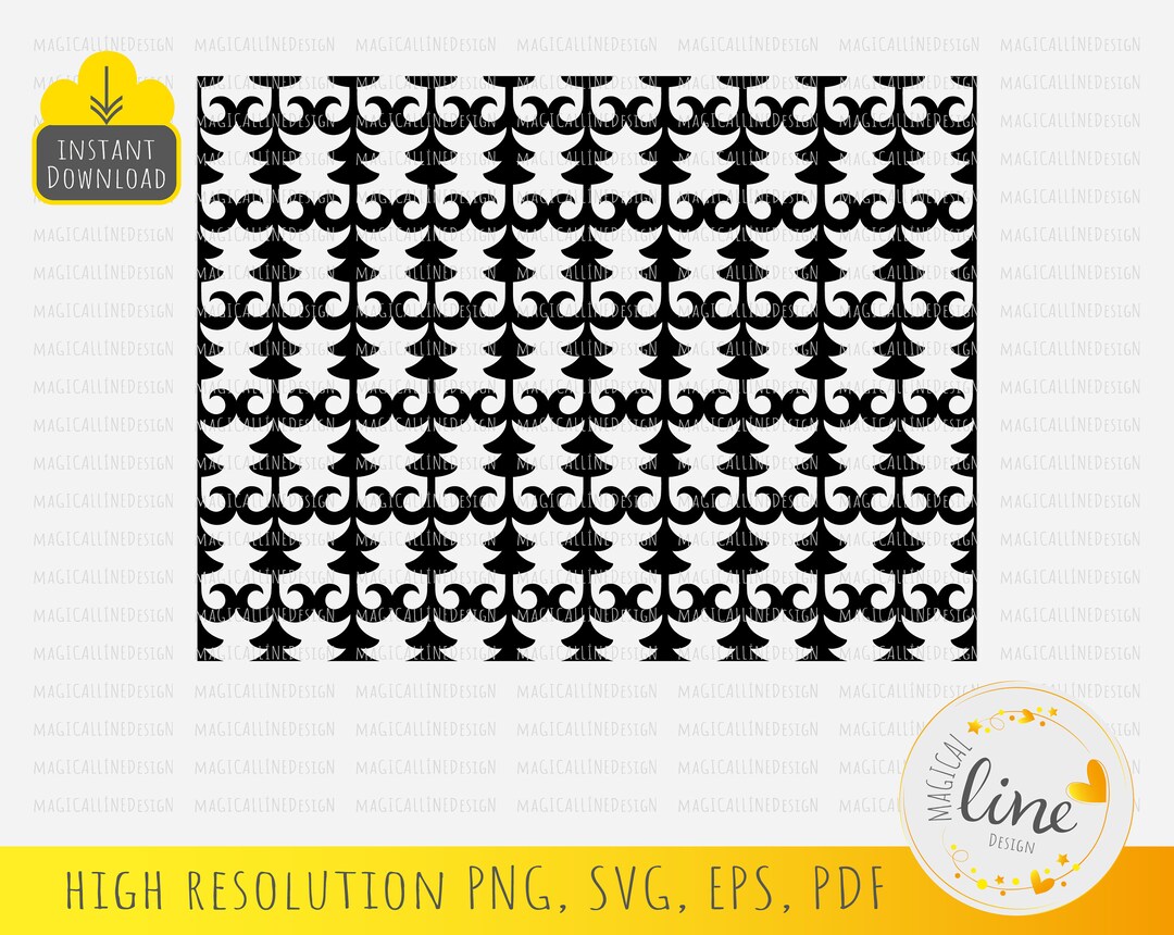 Pine Tree Pattern Svg, Floral Seamless Pattern Eps, Tooled Leather ...