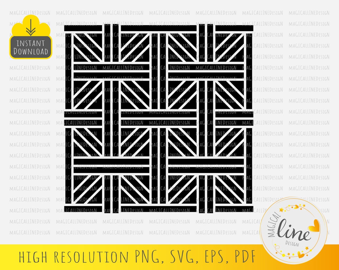 Rattan Pattern 4 Svg, Seamless Pattern, Rattan Cane Stencil, Rattan ...