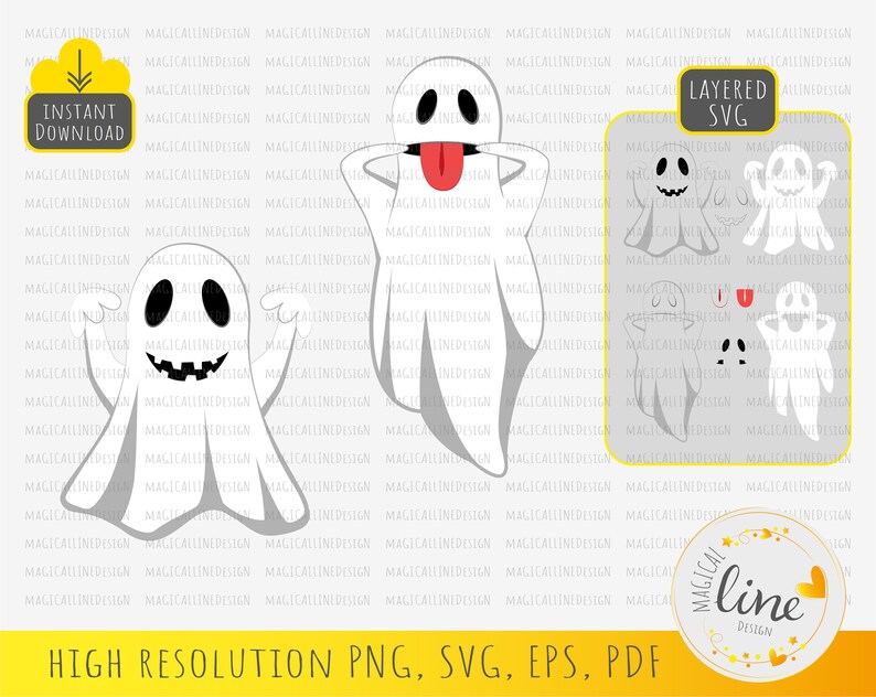 Ghost Svg, Halloween Clipart, Boo Svg, Cute Ghosts Vector, Ghost Shirt ...