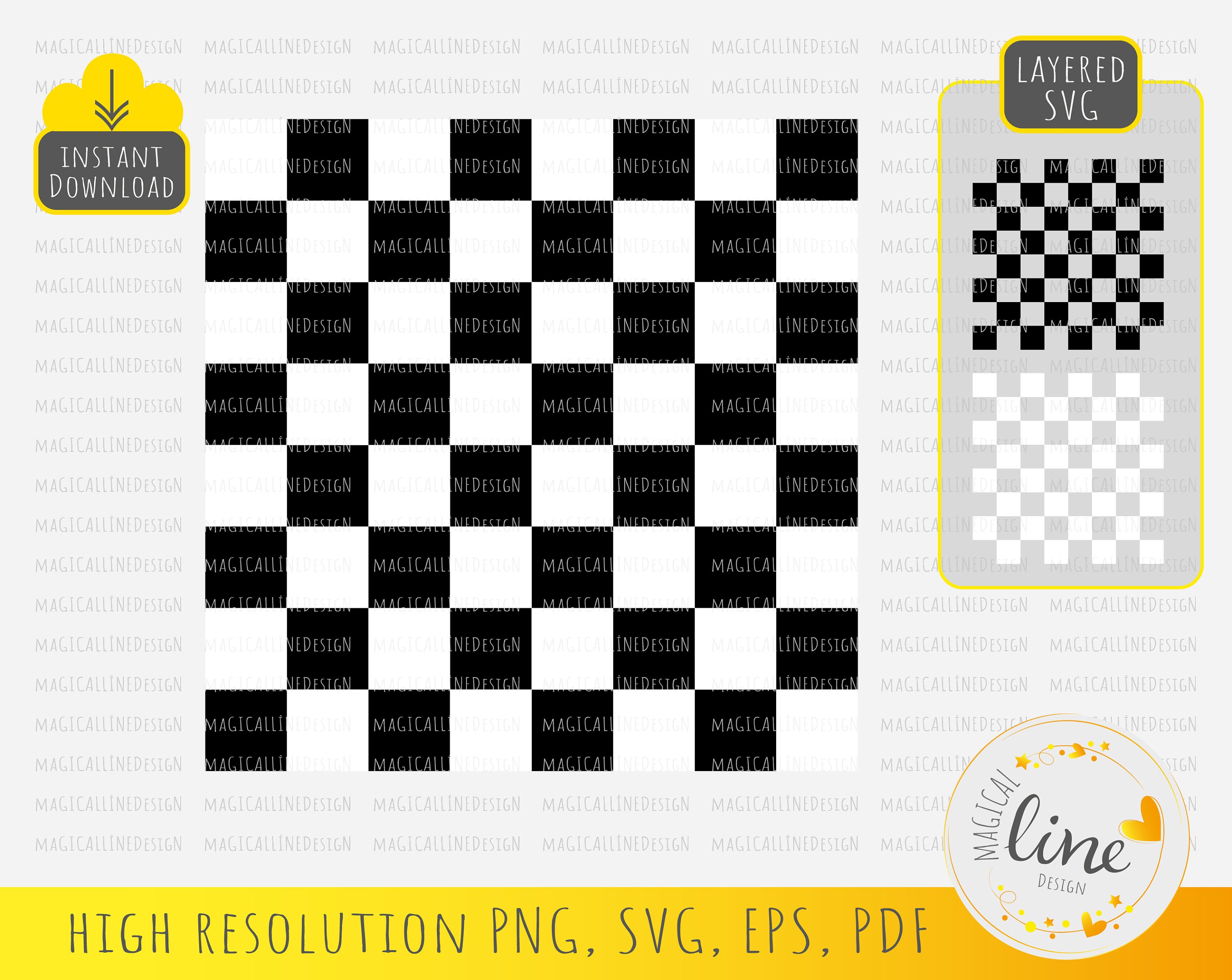Checkerboard Pattern Svg, Chess Board Svg, Seamless Checkerboard Eps ...