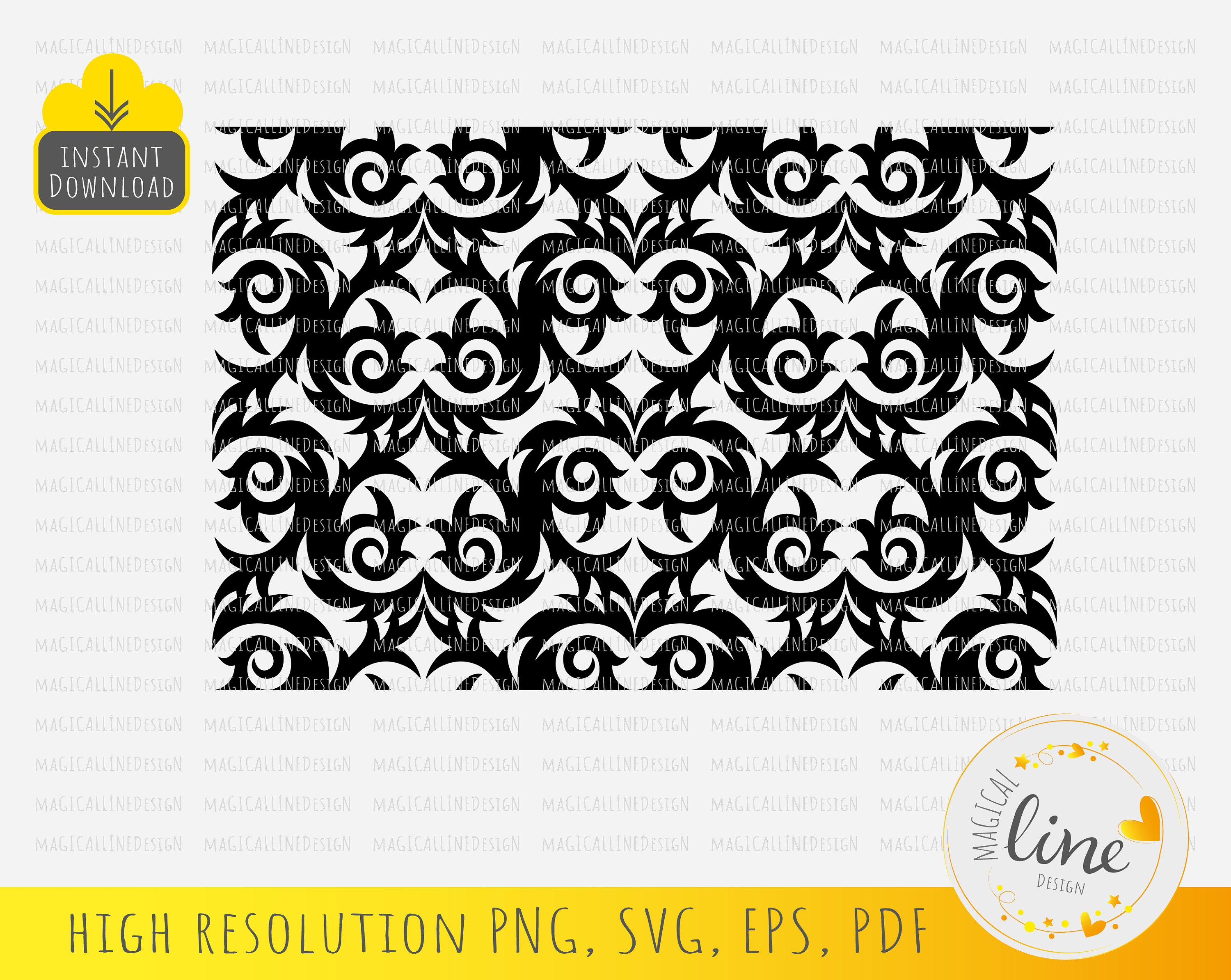 Tribal Heart Pattern Svg, Seamless Gothic Heart Pattern, Valentines Day ...