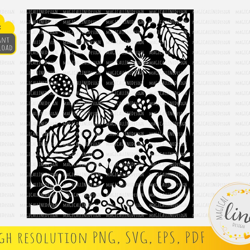 Floral Svg - Etsy