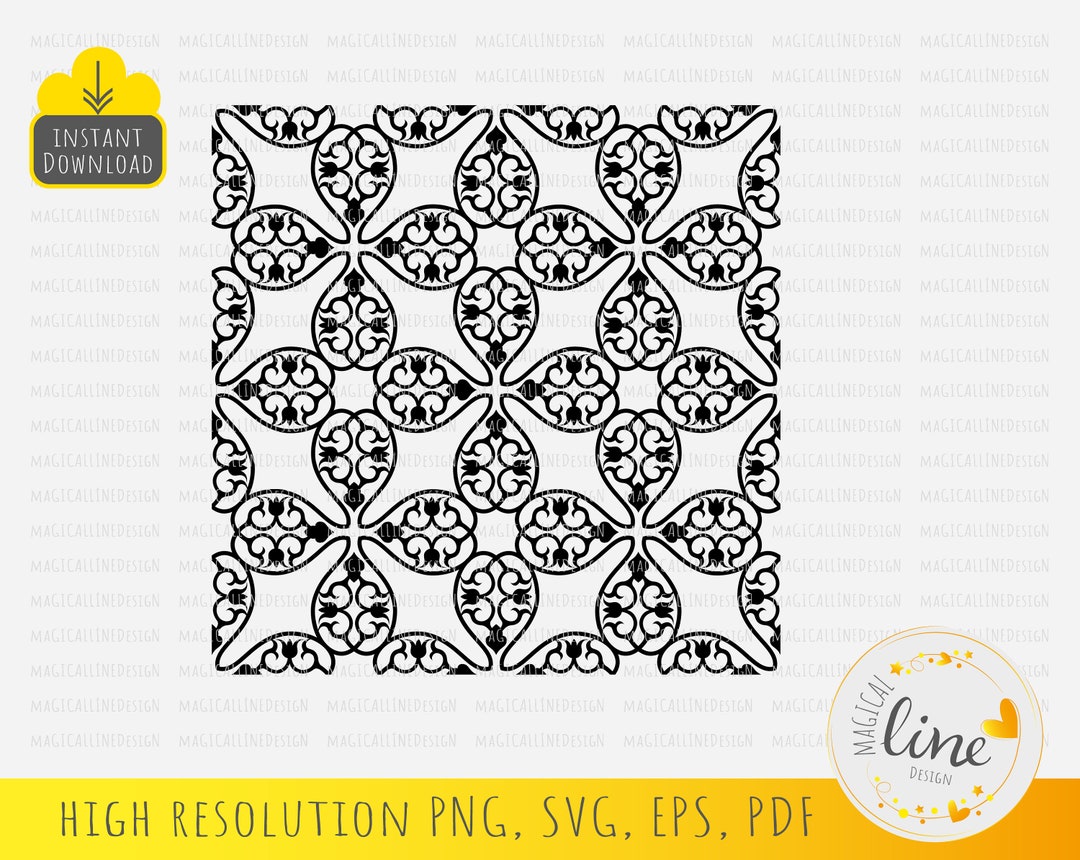 Seamless Damask Pattern Svg, Floral Texture Eps, Tooled Leather Svg ...