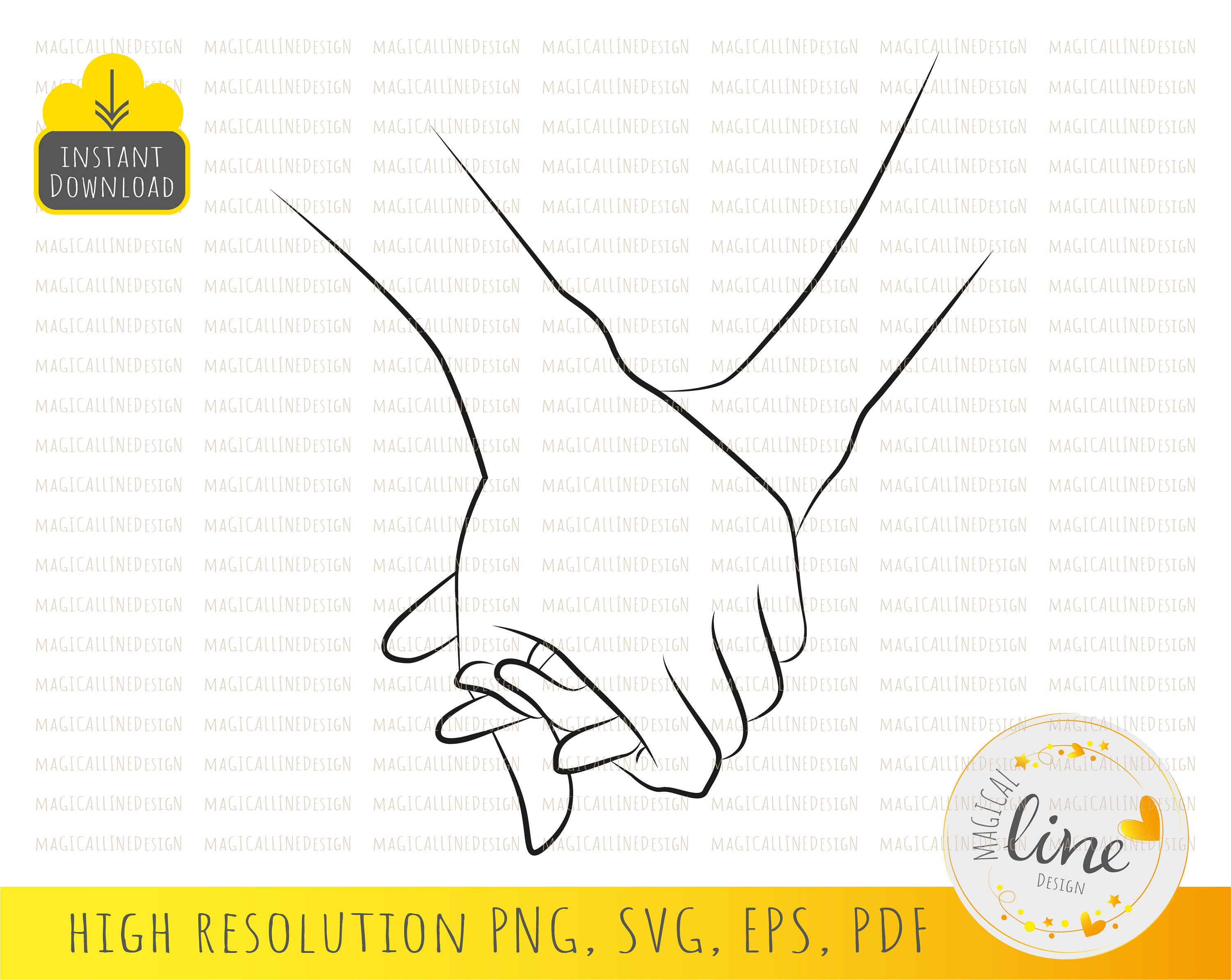 Holding Hands Svg Couple Hands Vector Valentines Day Svg - Etsy