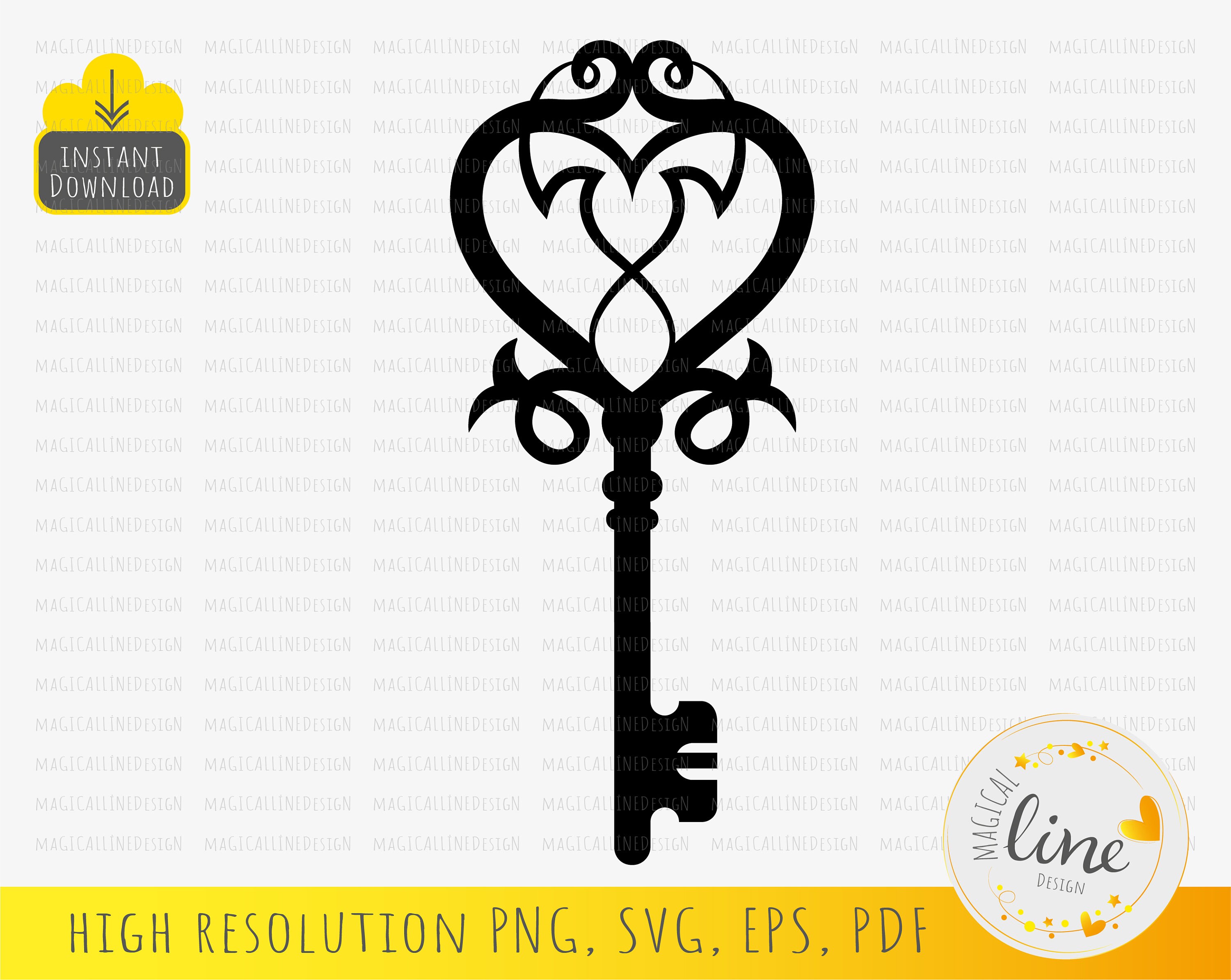 Heart Key Clip Art