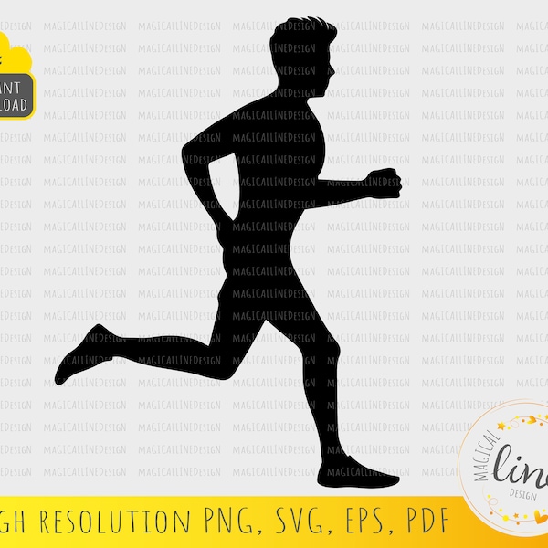 Running Svg - Etsy
