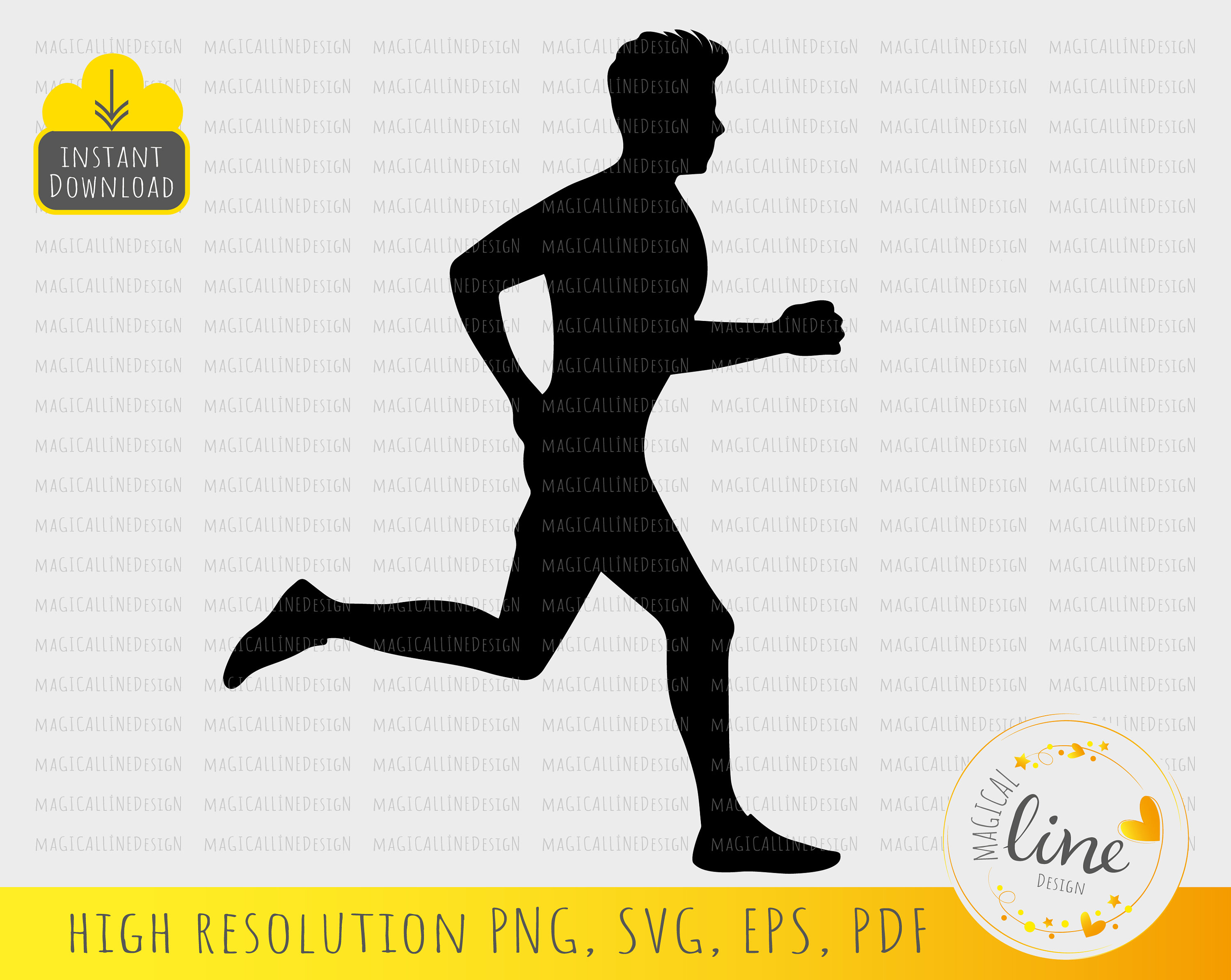 Running Man Svg, Runner Svg, Sports Clipart, Healthy Marathon Png, Man ...