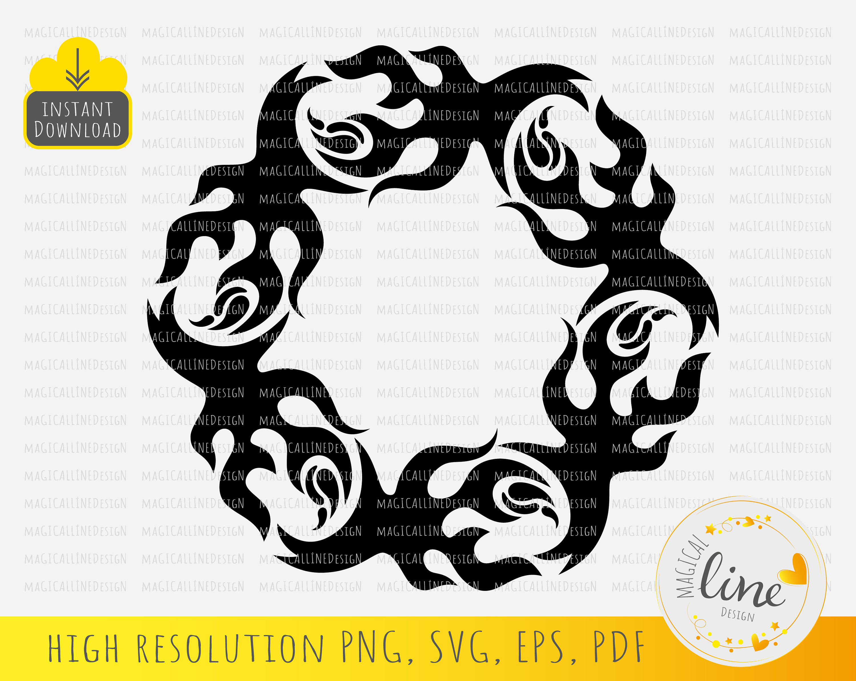 Circle Flame Tattoos Flames Circle Tattoo Vector Images (over 150)