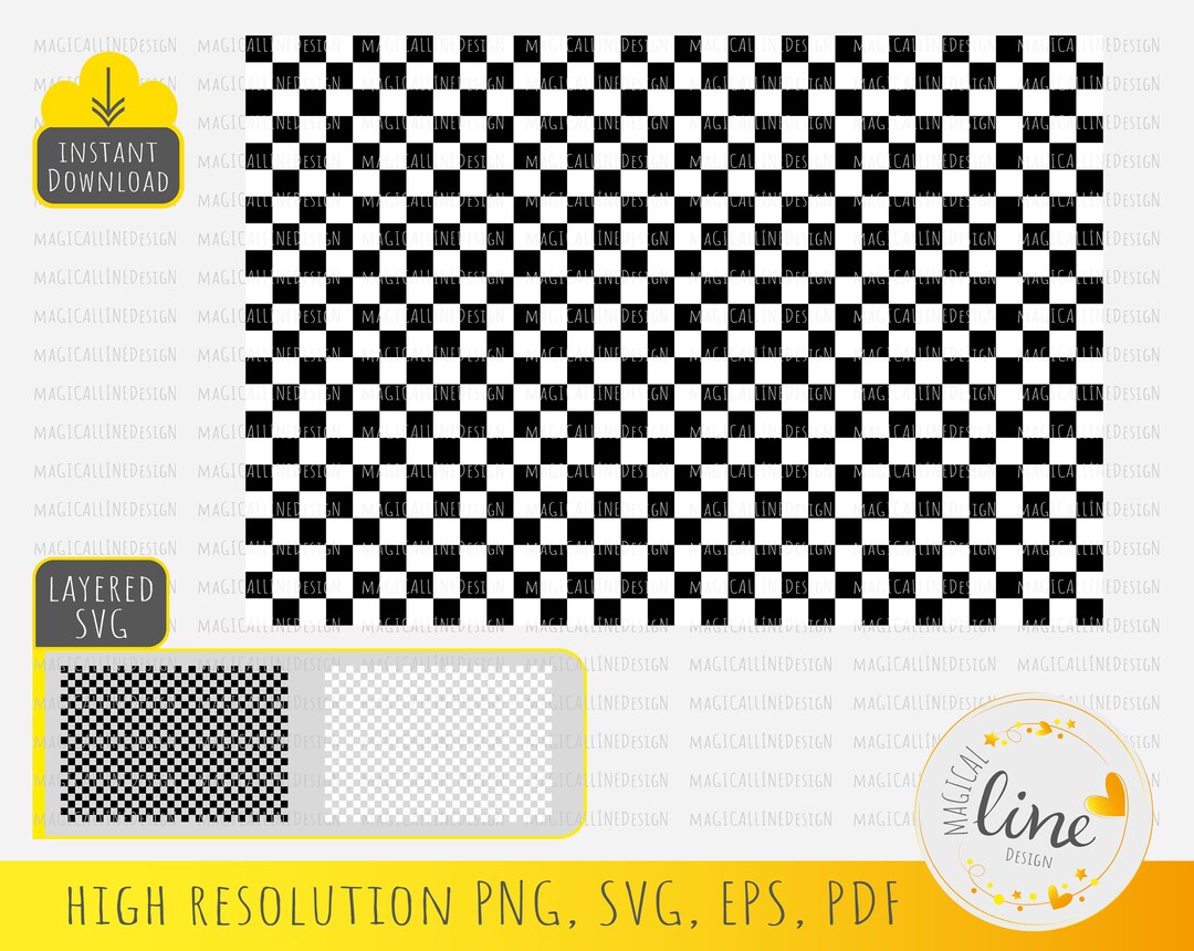Checkered Pattern Svg, Seamless Checkerboard Svg, Race Life Svg ...