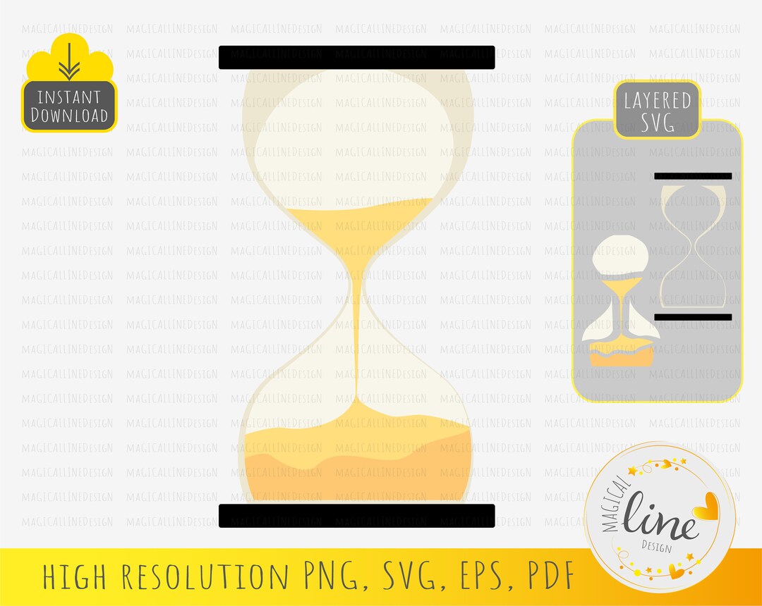 Hourglass Svg, Sand Clock Clipart, Time Timer Png, Timekeeper Paper ...