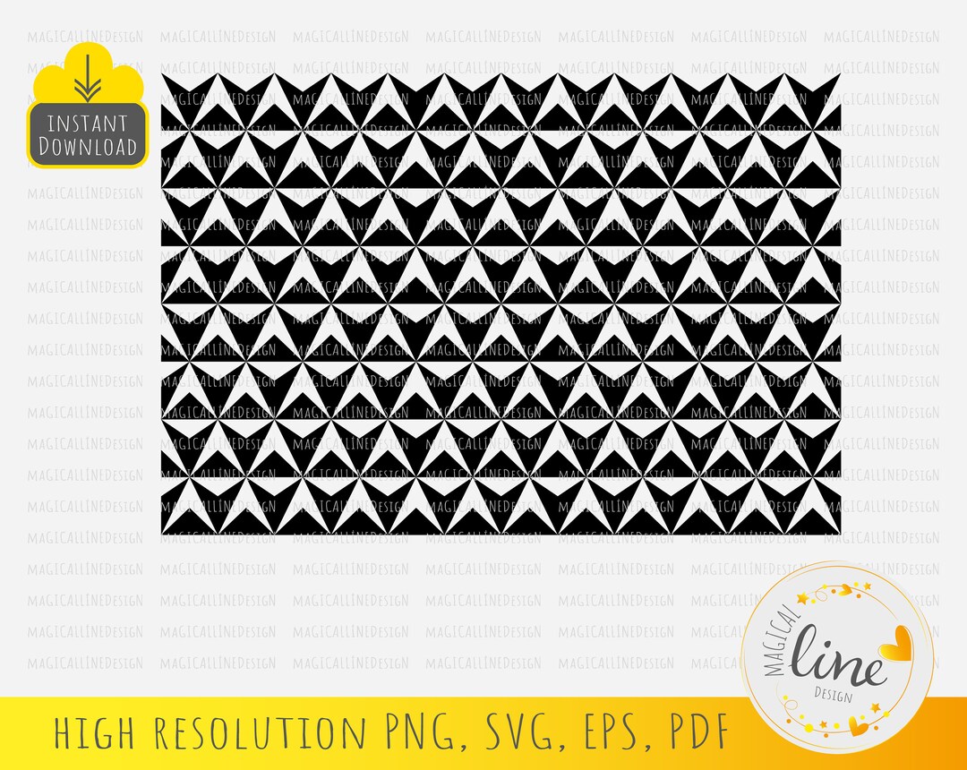 Triangle Pattern 4 Svg, Seamless Patttern, Geometric Template ...