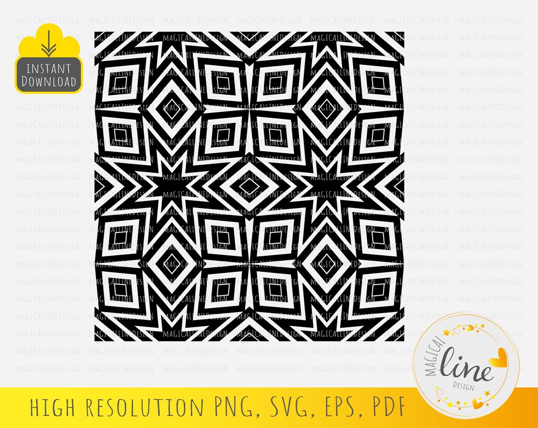 Optical Illusion Pattern Svg, Seamless Abstract Pattern, Trippy Pattern ...