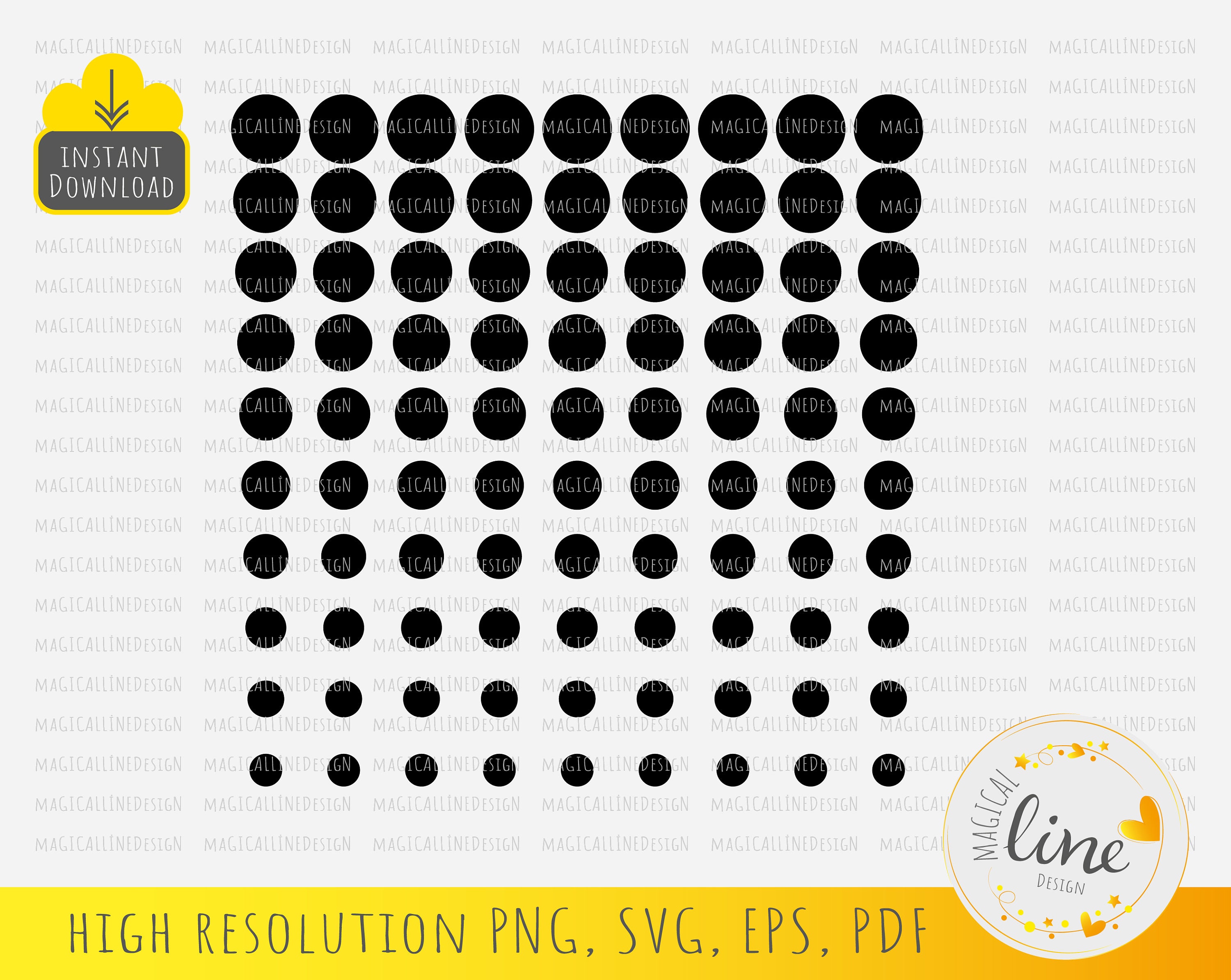 Halftone Pattern Svg, Dot Pattern Svg, Dots Texture Eps, Dots Vector ...