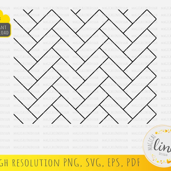 Herringbone Stencil - Etsy
