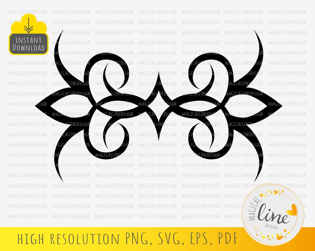 Tribal Swirl Art Svg, Tribal Tattoo Eps, Racing Design, Tribal Pattern ...