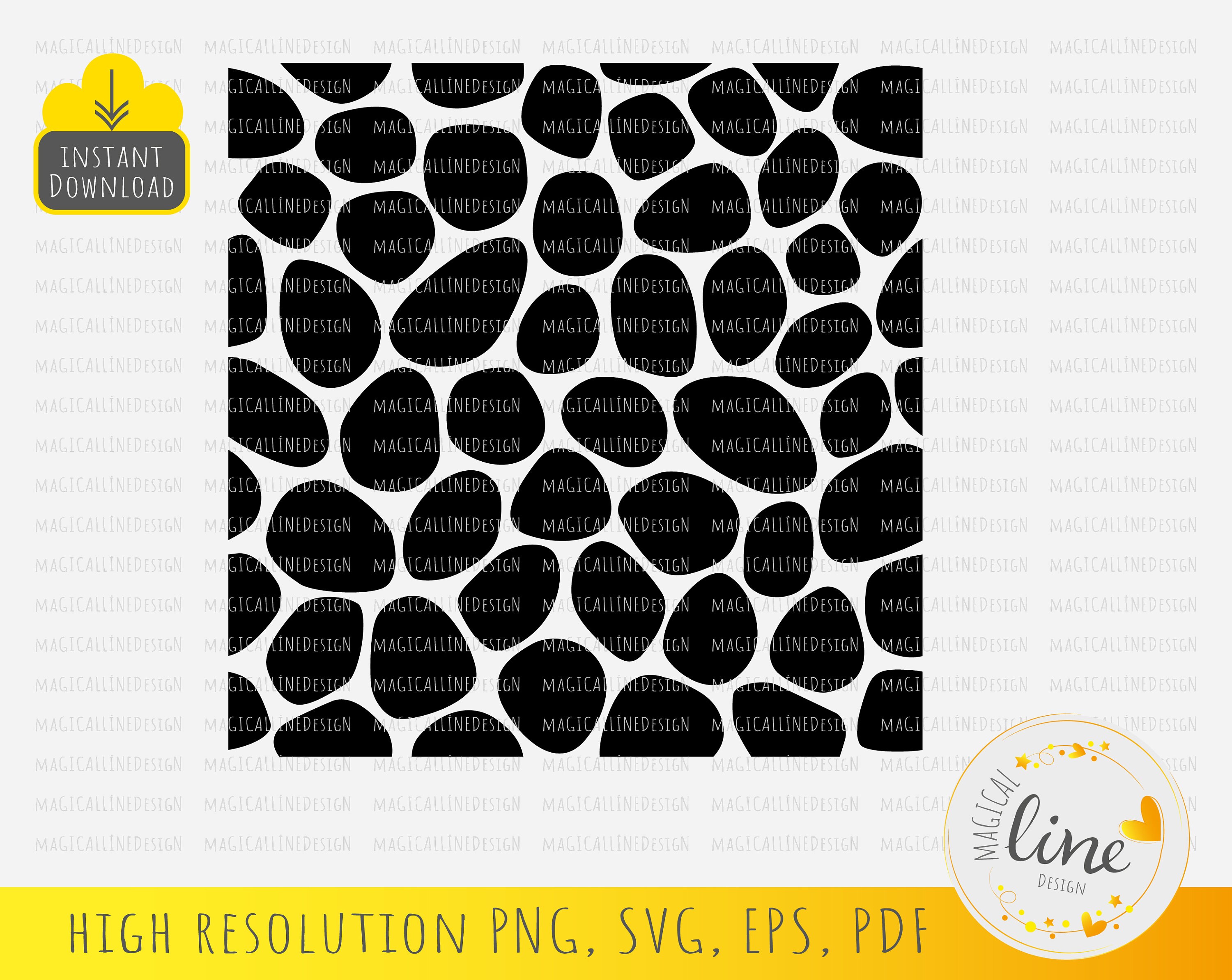 Stone Pattern Svg, Seamless Pattern, Stone Tevture Eps, Pebbles Vector ...