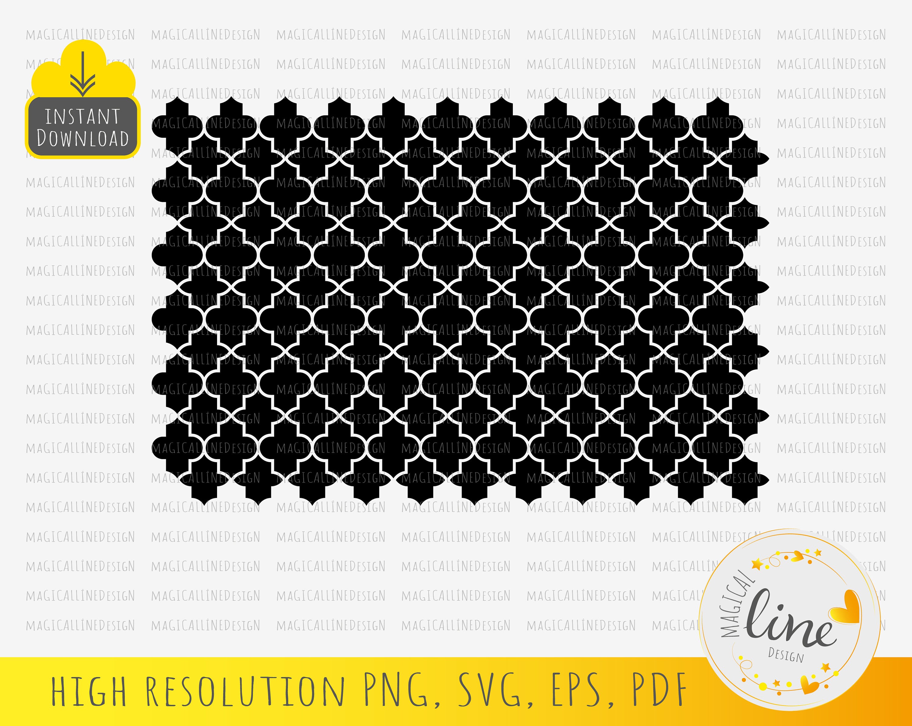 Quatrefoil Stencil Free Download