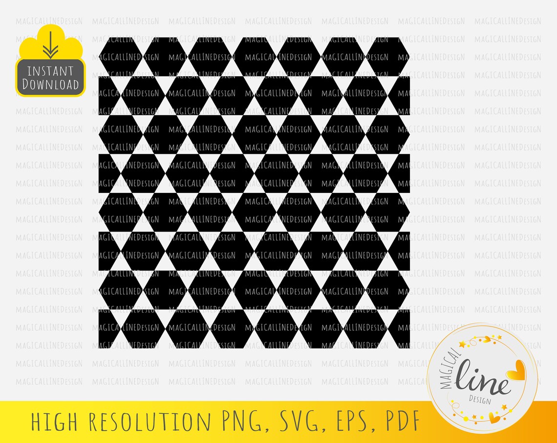Hexagon Pattern Svg, Seamless Pattern, Hexagon Stencil, Hexagon Vector ...