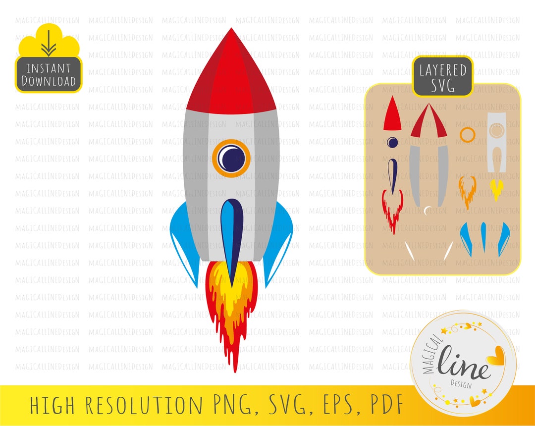 Rocket Svg, Rocket Ship Png, Space Vector, Spaceship Clipart, Nasa Svg ...