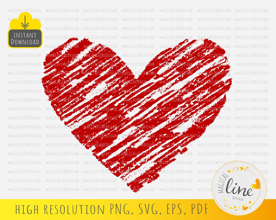 Distressed Heart SVG: Grunge Vector Cut File (digital Download) - Etsy
