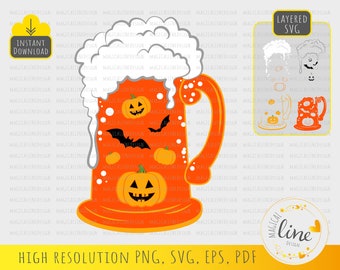 Bat Beer Vector - Etsy