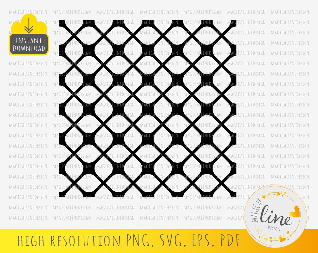 Wire Fence Pattern, Geometric Tile Svg, Mesh Fence Iron Eps, Diamond ...