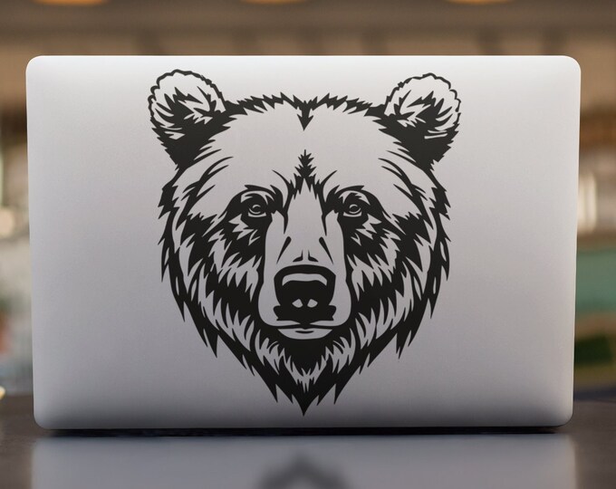 Bear Sticker Bear Decal Head Claws Fearse Scary Wild Car Van Bonnet ...